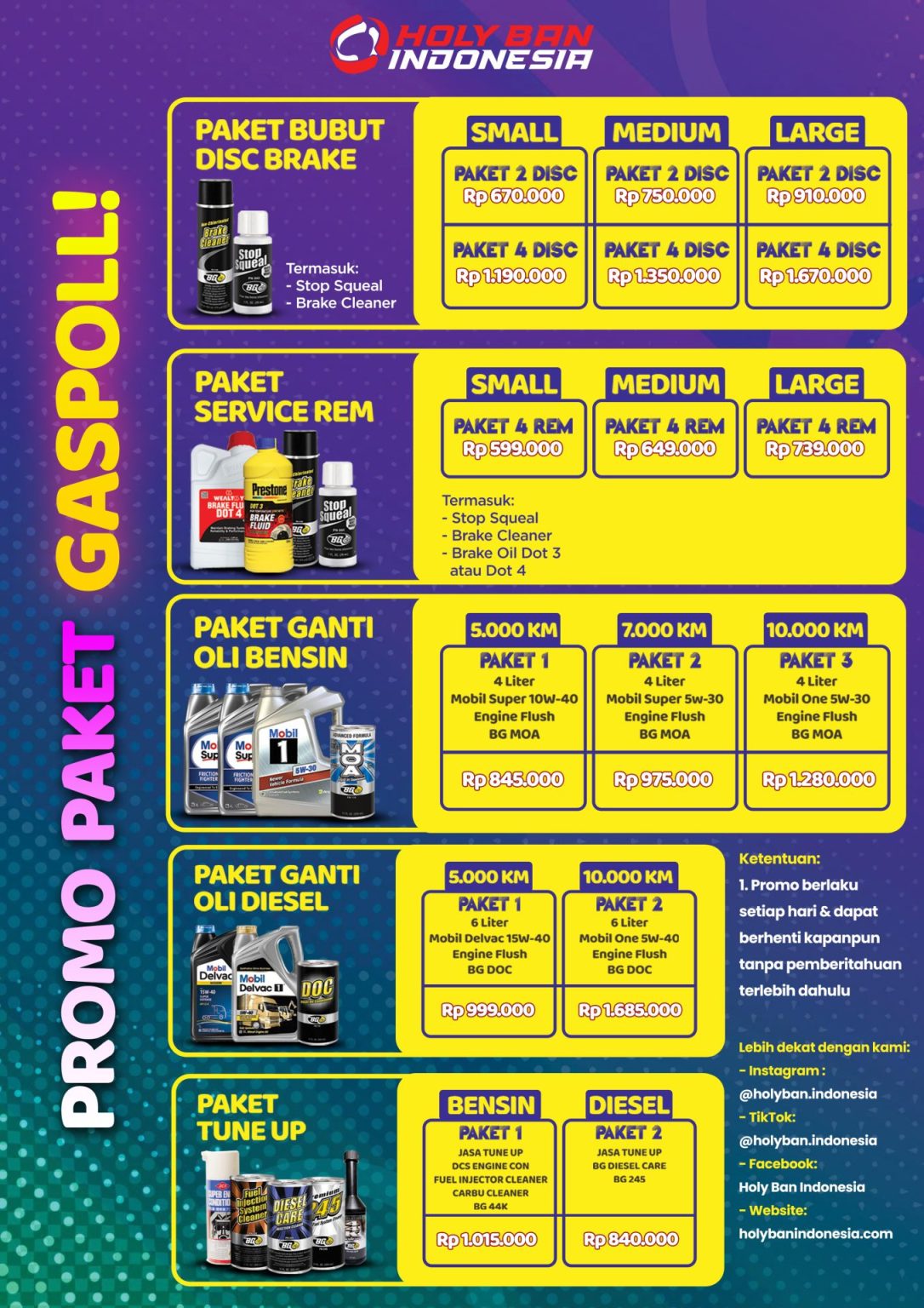 Promo – Holy Ban Indonesia